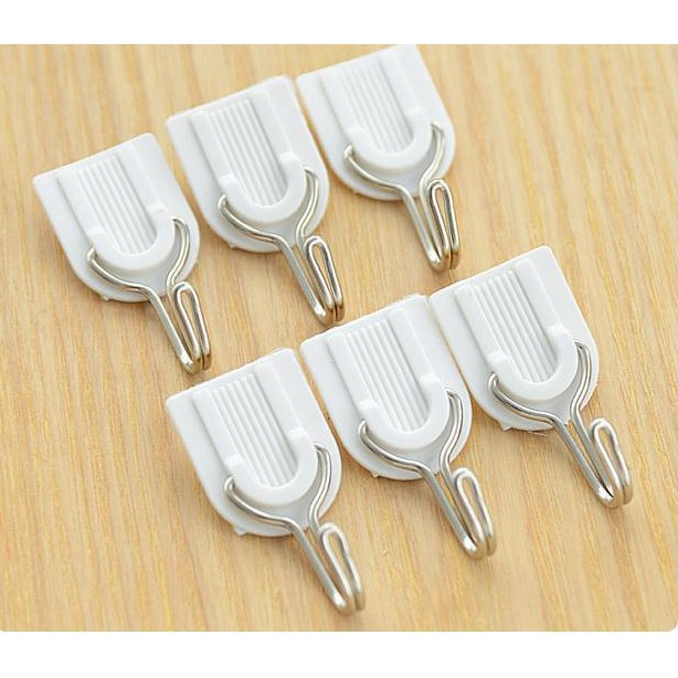 Sticky white coat hook (6 packs) | Shopee Philippines