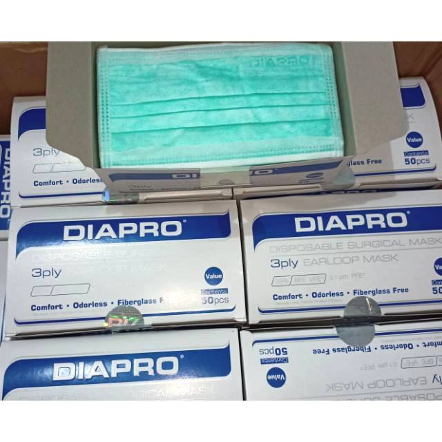 (10Pcs) DIAPRO EARLOOP MASK 3ply ORIGINAL SURGICAL MASK | Shopee ...