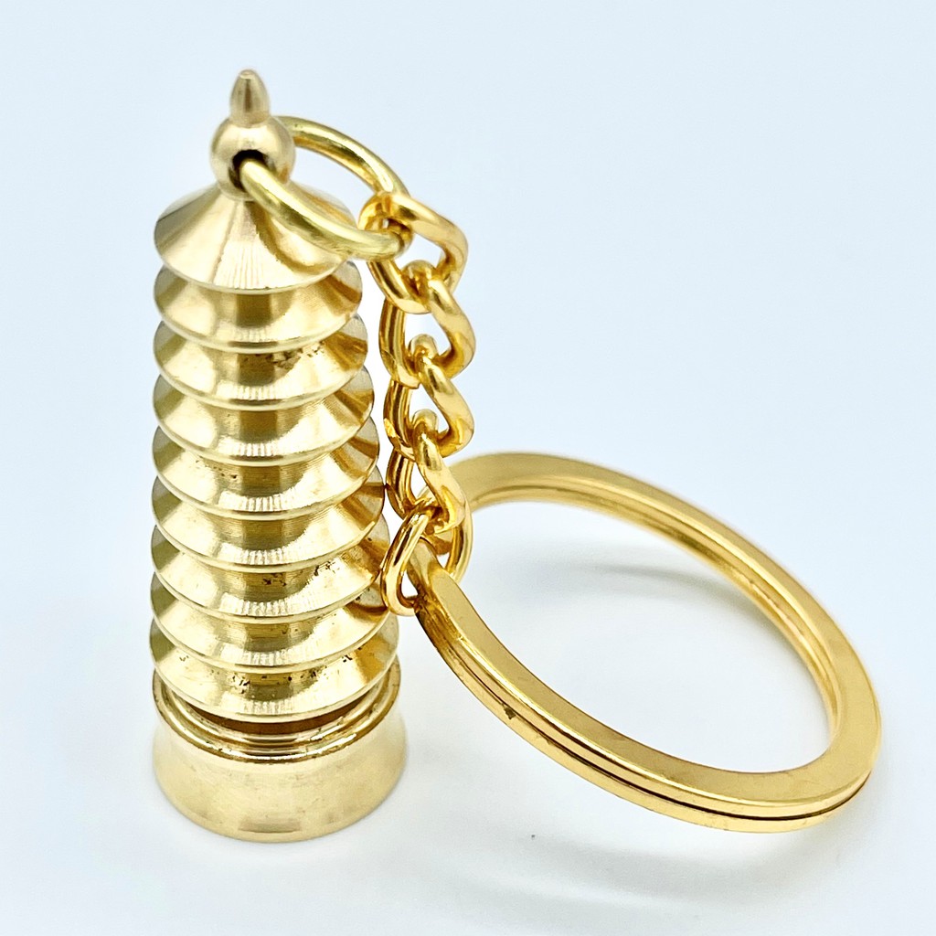 Fengshui Lucky Charm Nine Layers Pagoda Key Chain | Shopee Philippines