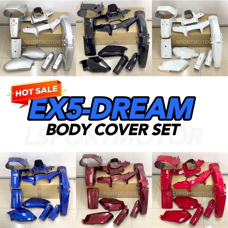 HONDA EX5 DREAM BODY COVER SET ( BLACK / WHITE / SILVER / RED / BLUE ...