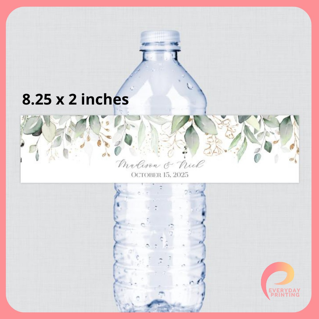 Personalized water bottle stickers / Waterproof Custom Labels for ...