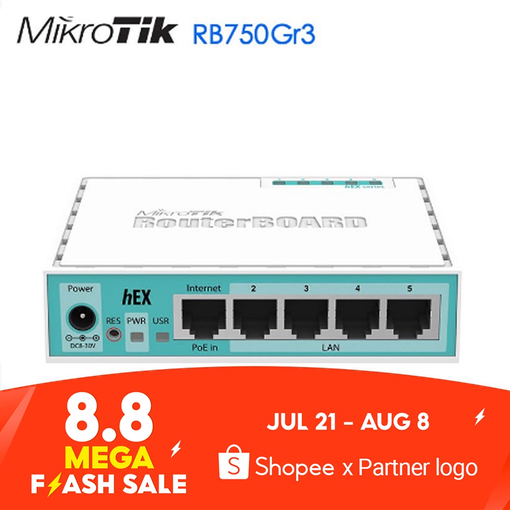 Mikrotik Gigabit router wired household rb750gr3 Mini 5-port broadband ...