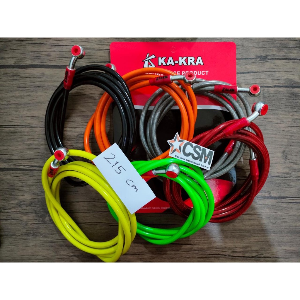 Carbon Rear Brake Hose Cable Fiber Filled 215cm 215 cm Disc Aerox Lexi ...