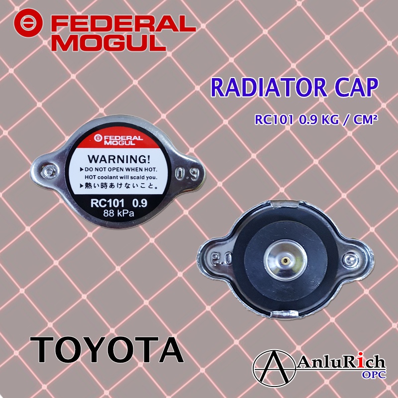 Radiator Cap for TOYOTA Federal Mogul 0.9KG/CM2 RC101 | Shopee Philippines