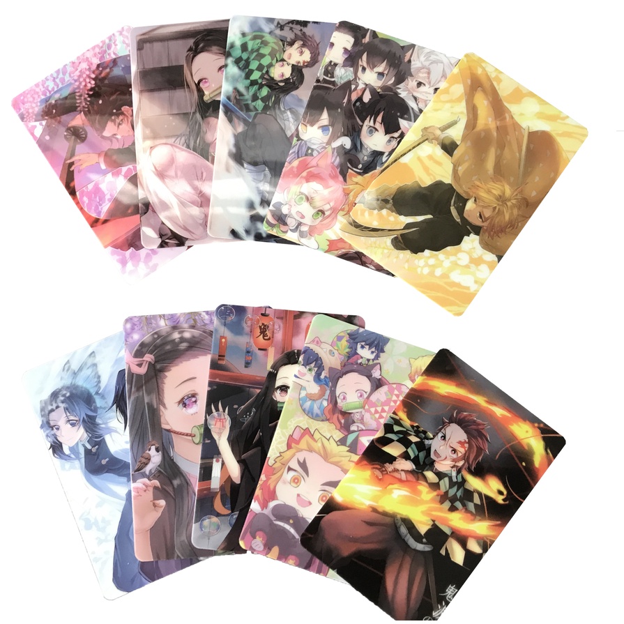 FUN Demon Slayer: Kimetsu no Yaiba Tanjirou Nezuko Card Sticker ...
