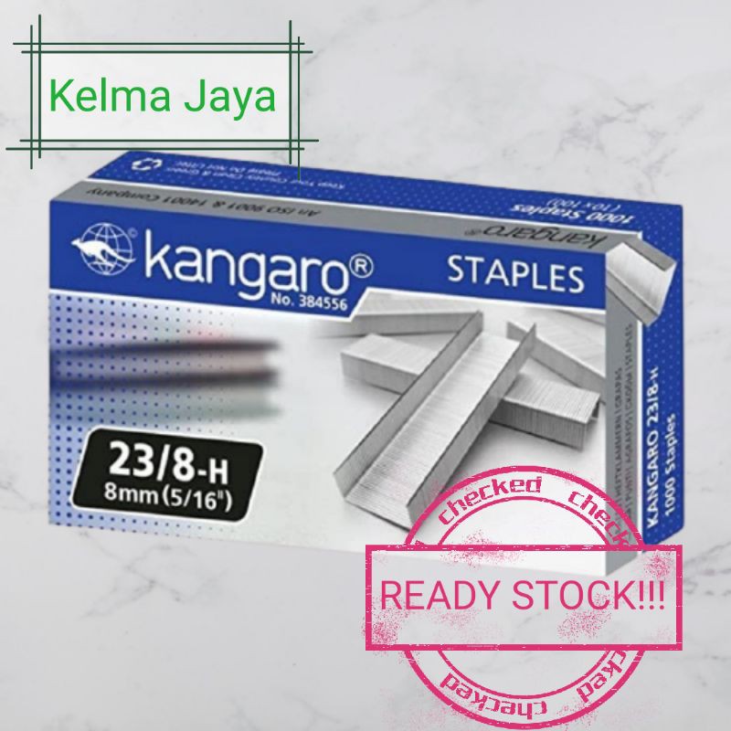 Kangaro 23/8 Heavy Duty Staples / 8mm 5/16" (2000 Staples) | Shopee ...