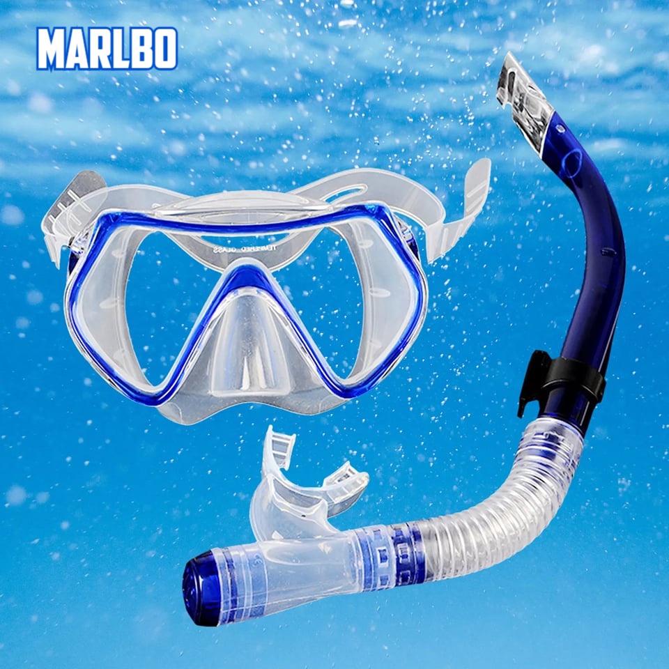 Diving mirror snorkel mirror breathing tube set full-dry adult men's ...