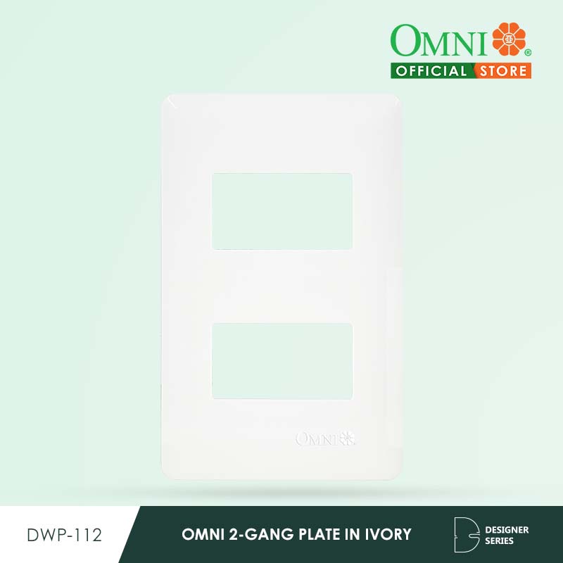 OMNI 2-Gang Plate in Ivory - DWP-112 | Shopee Philippines