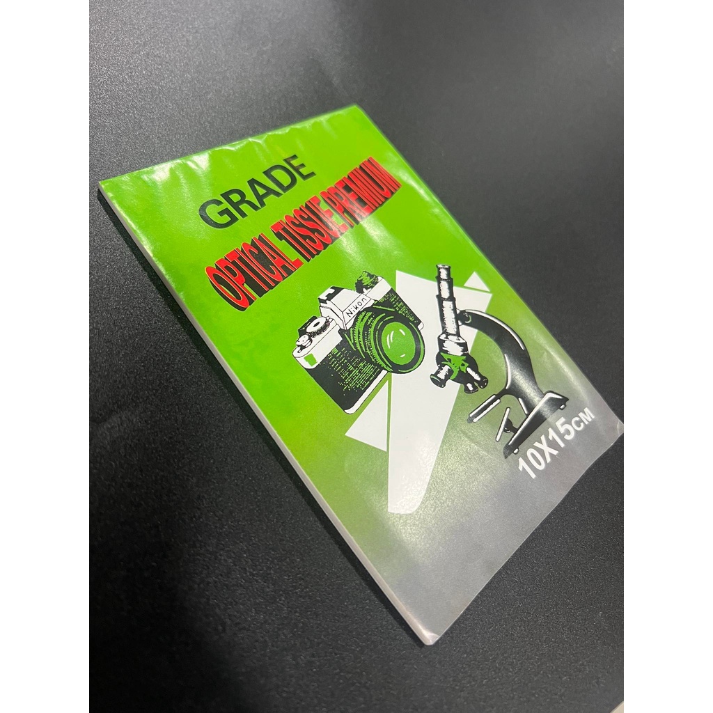 OPTICAL TISSUE LENS CLEANING PAPER PREMIUM 10x15CM | Shopee Philippines