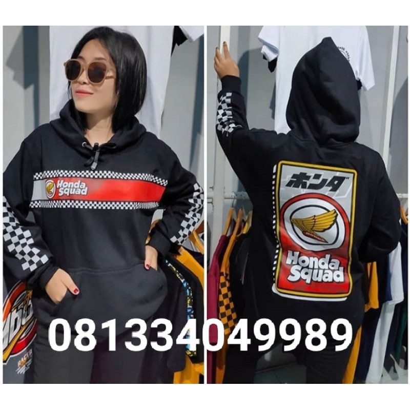 MERAH Hodie HONDA SQUAD (Red Line) | Shopee Philippines