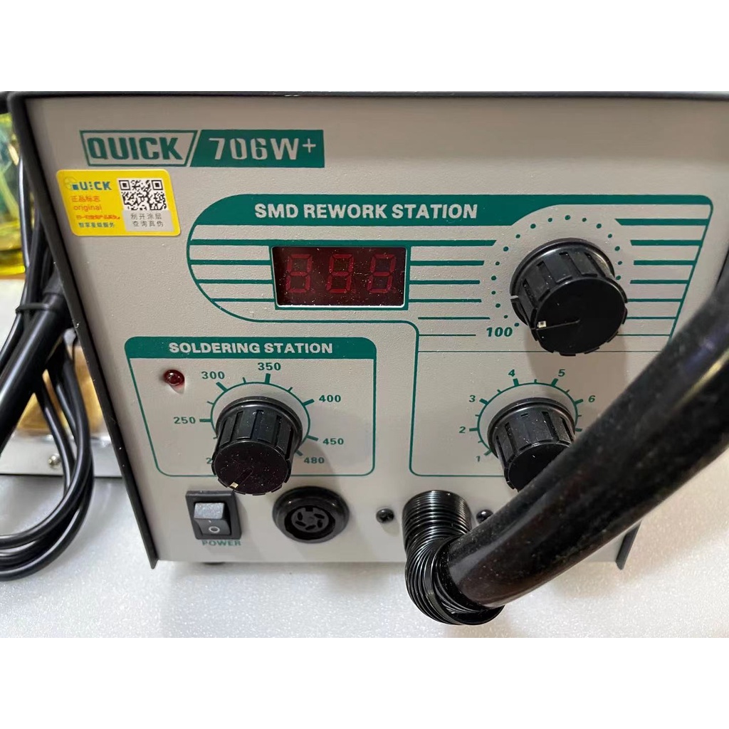 quick 706W+digital display hot air gun soldering station combo mobile ...
