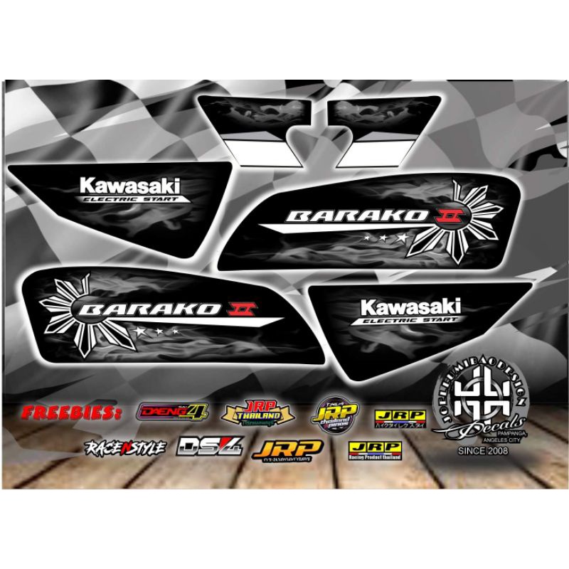 Kawasaki barako 175 custom decal | Shopee Philippines