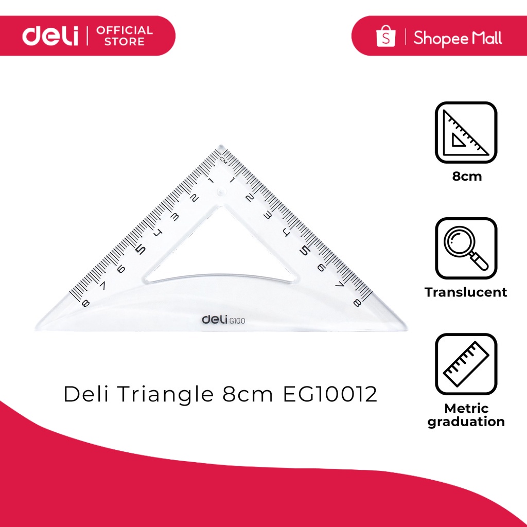Deli Triangle 8cm EG10012 (1pc) [7525G10012] | Shopee Philippines