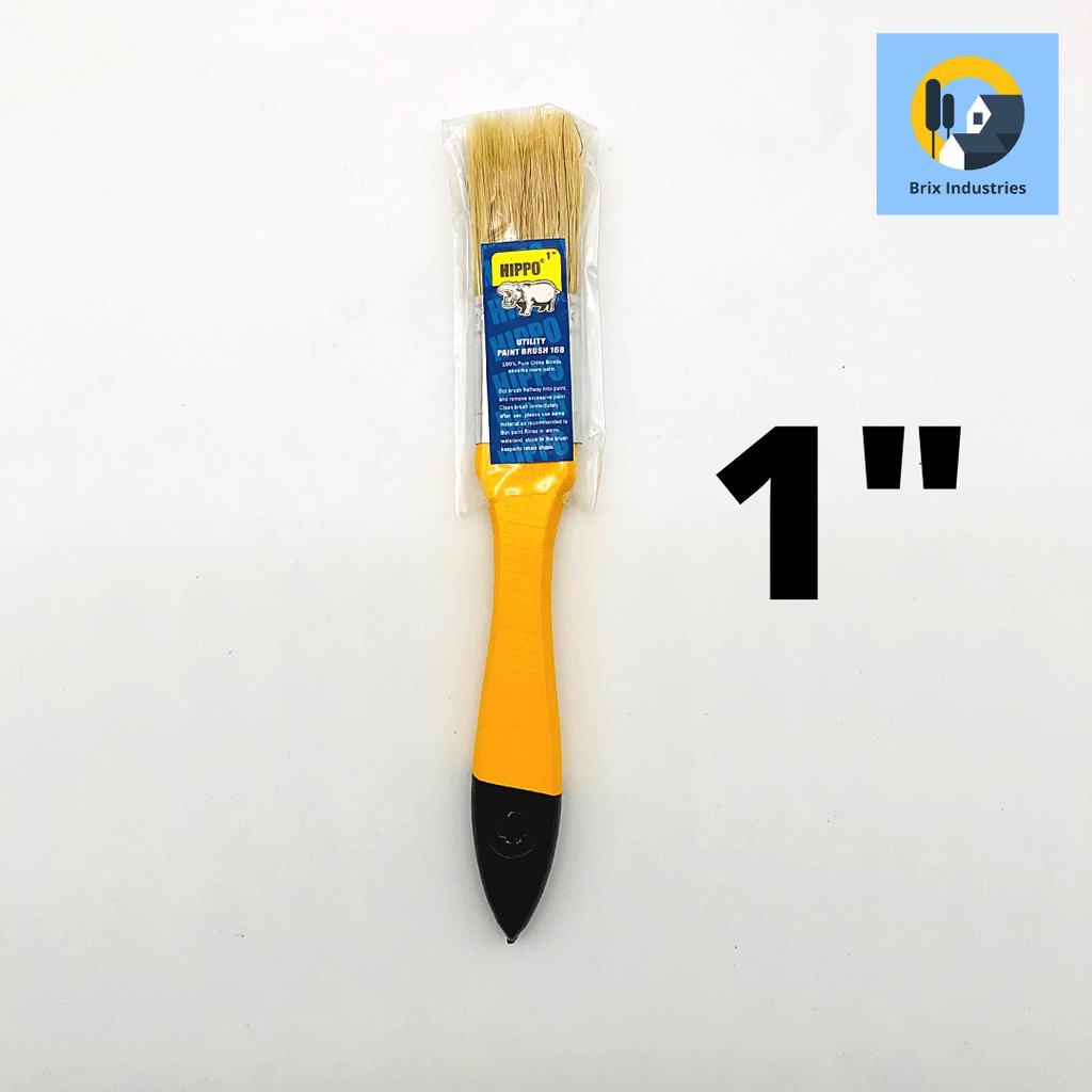 Hippo Paint Brush 1/2" 3/4" 1" 1-1/2" 2" 2-1/2" 3" 4" Quality Utility ...