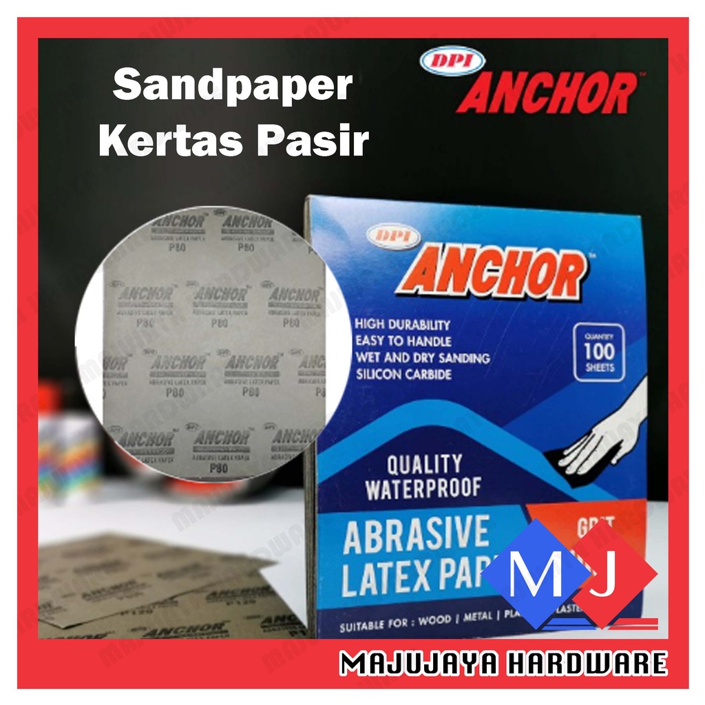 ANCHOR Waterproof Abrasive Latex Paper Sand Paper DPI Kertas Pasir ...
