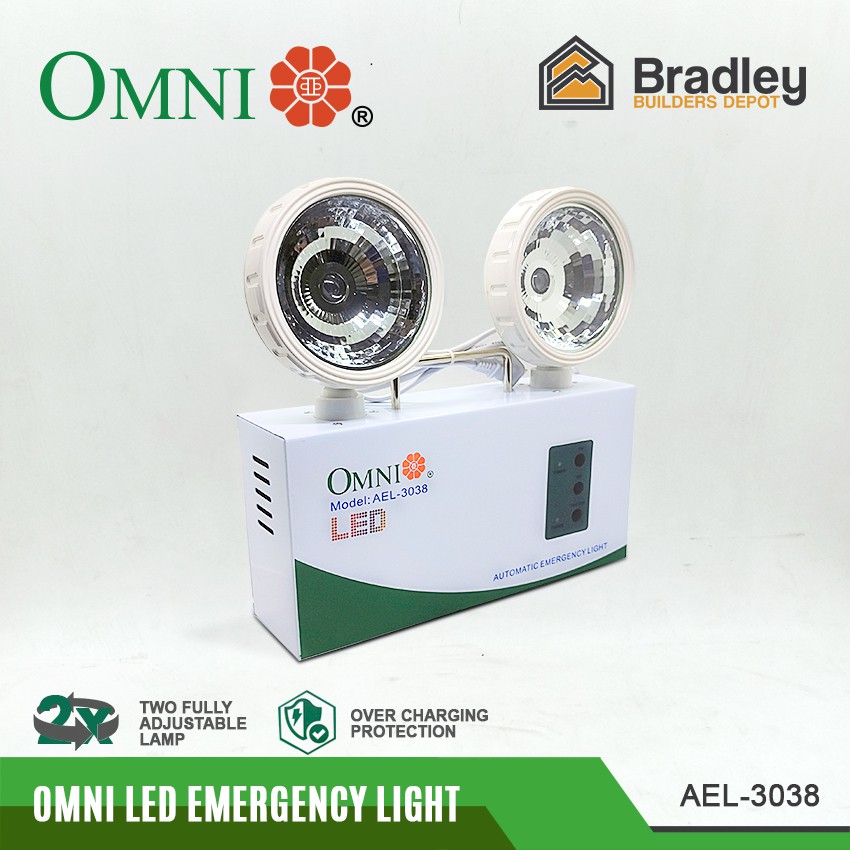 Omni LED Emergency Light AEL-3038 (TRICOLOR) | Shopee Philippines
