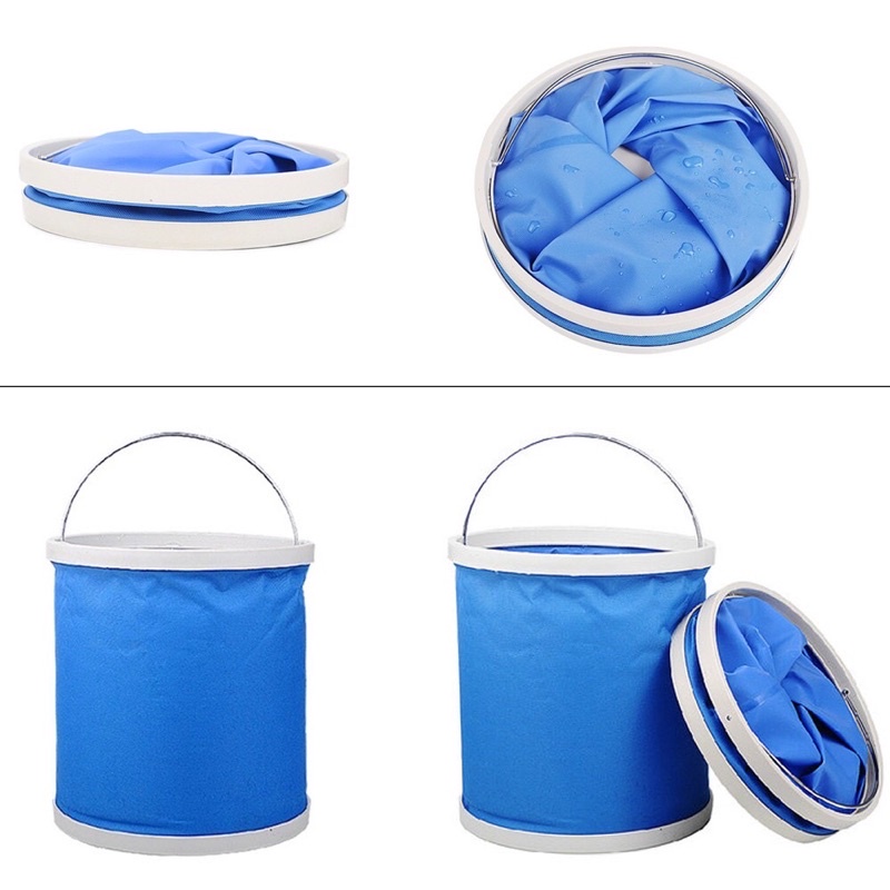 foldable bucket portable folding bucket car wash bathroom kitchen ...