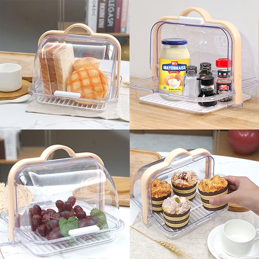 New Minimalist Transparent Small Food-Grade Plastic Bread Desk Bakery ...
