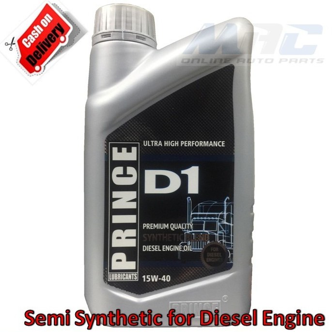 PRINCE D1 15W-40 SYNTHETIC BLEND DIESEL ENGINE OIL 1 Liter | Shopee ...
