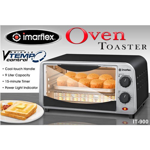 Imarflex IT-900 Oven Toaster 9L (Black/Silver) (HX) | Shopee Philippines