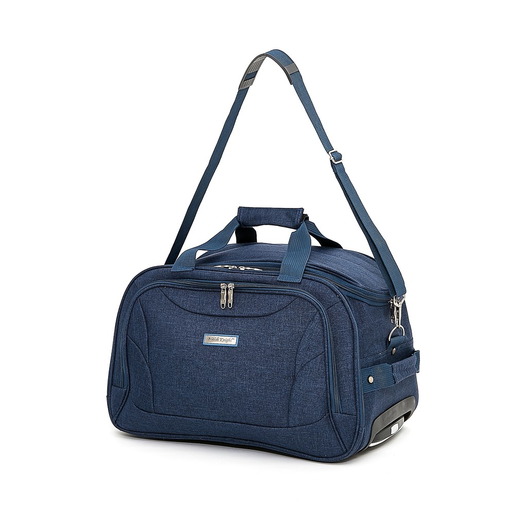 British Knight Betb804 18"(Small) Navy Blue Wheeled Duffle Bag Trolley ...