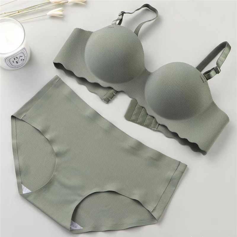 1 Set Fashion Sexy Girl Panties Bra Set Ladies Seamless Panty