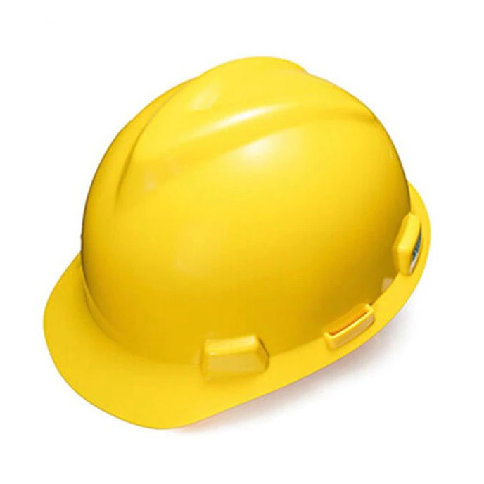 Msa V-gard Construction Hard Hat Safety Helmet Ratchet Suspension with ...