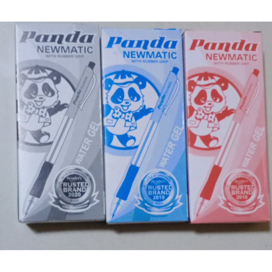 PANDA NEWMATIC with rubber grip water gel pen , Original Panda ...