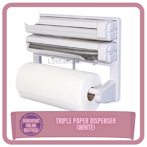 HK Triple Paper Dispenser (White) | Shopee Philippines