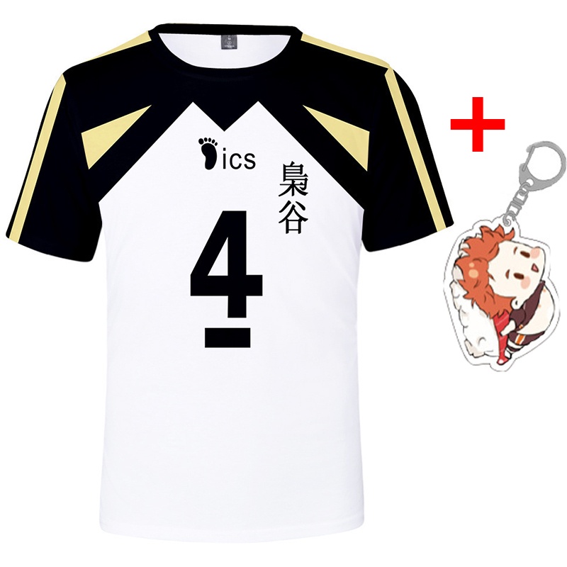 COD! Haikyuu Fukurodani Jersey Cosplay Costume Short Sleeve T-shirt ...