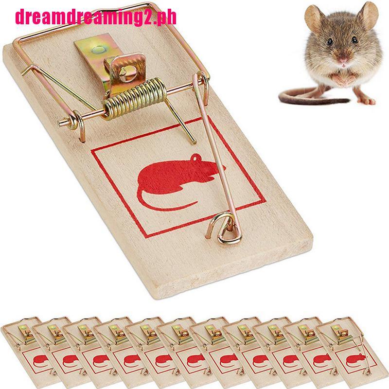 [dreamture]Traditional Wooden Mouse Traps Classic Mice Rat Pet Rodent ...
