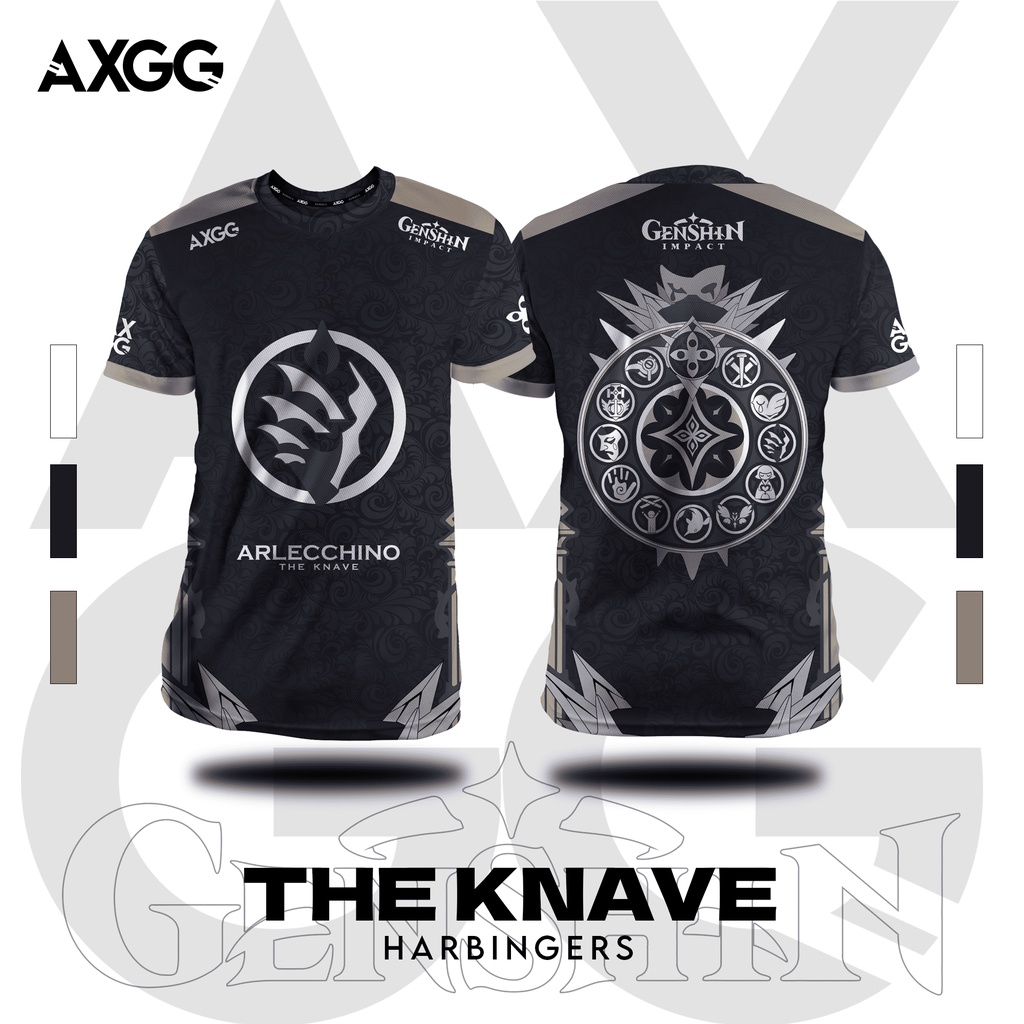 AXGG " Genshin Impact - Harbingers - The Knave " Gaming T-Shirt ...
