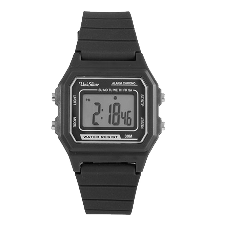 UniSilver TIME UniSex Grey Digital Rubber Watch KW3220-1010 | Shopee ...