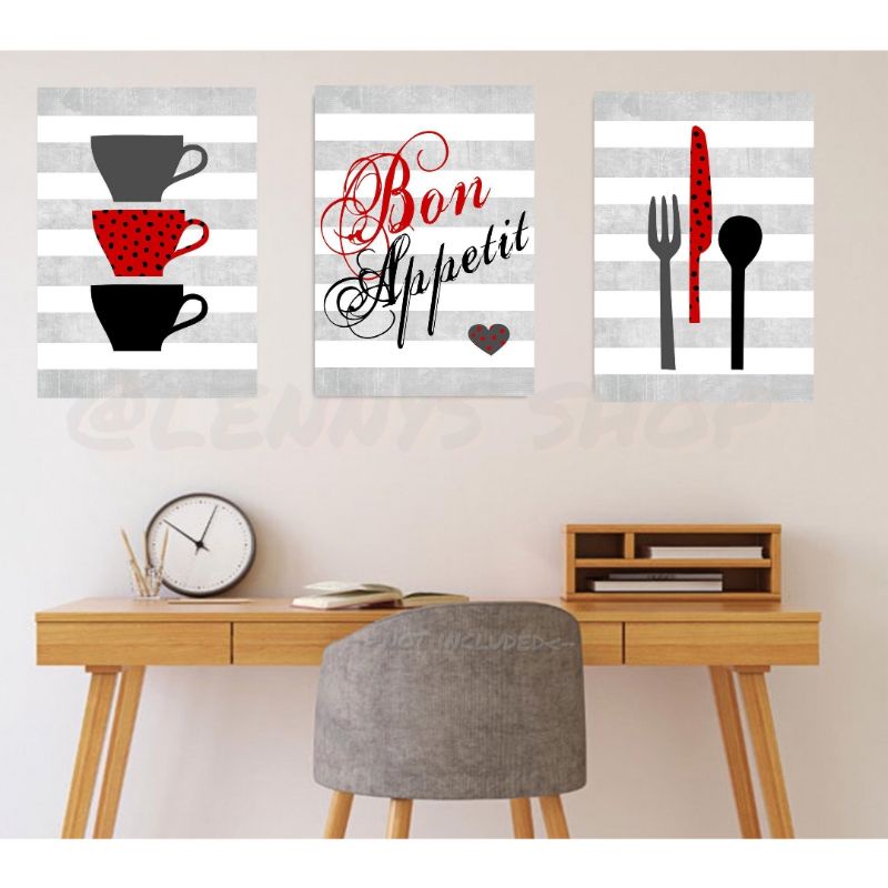 KITCHEN WALL DECOR AFFORDABLE DECORATION FOR KITCHEN WALL ART | Shopee ...