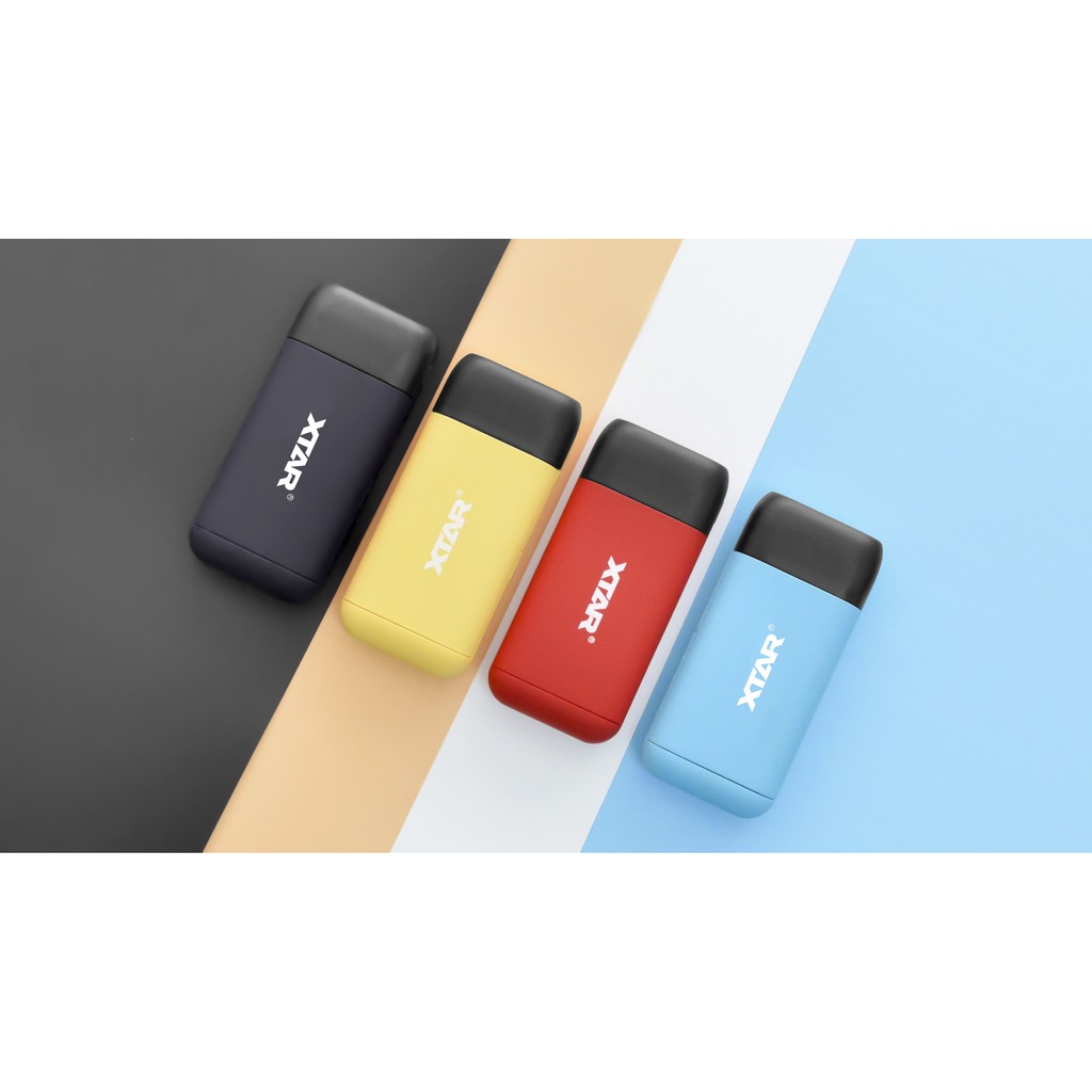 XTAR PB2S PB2SL 2-Bay Portable Battery Charger and Power Bank for 18650 ...