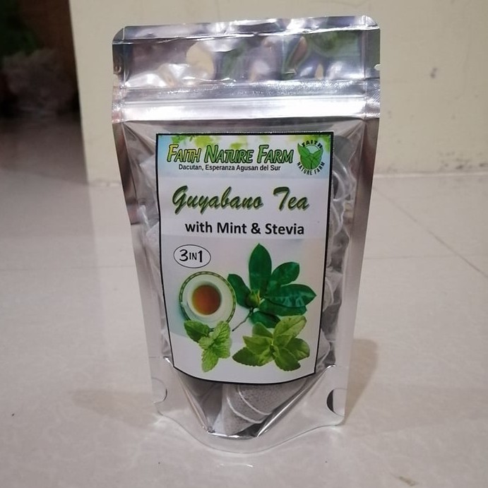 Organic Guyabano Tea with Mint & Stevia ( 10 pcs Tea Bags ) | Shopee ...