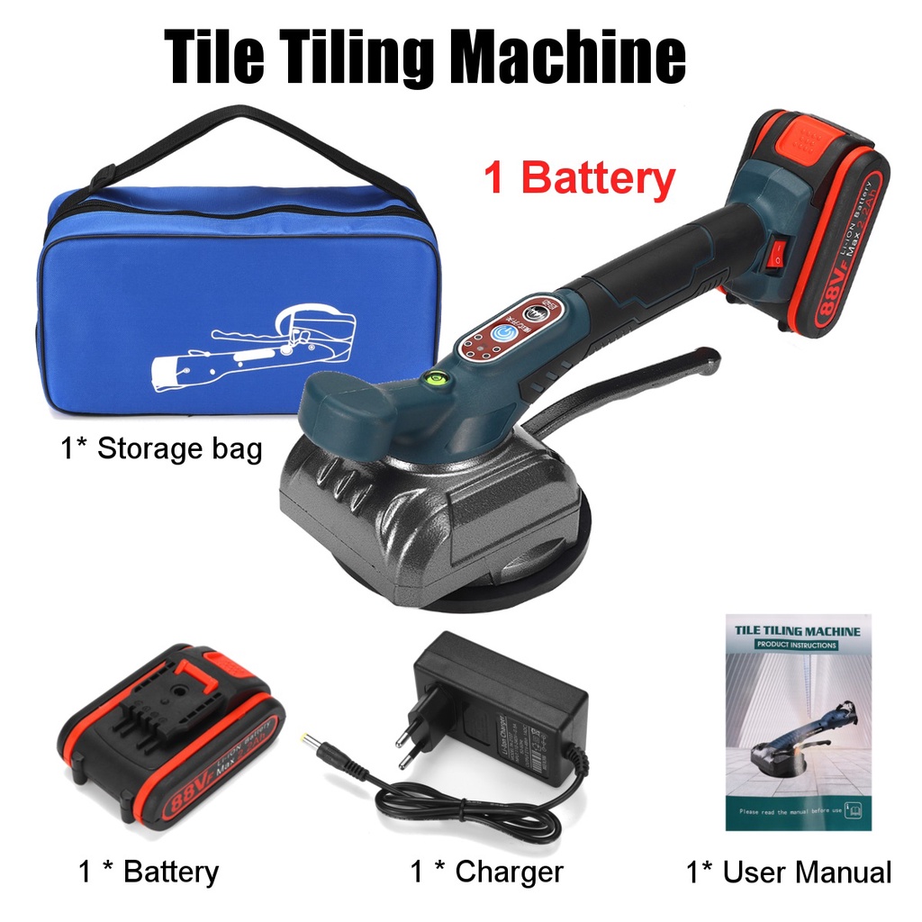 88VF Electric Tile Vibrator Automatic Floor Tile Laying Tiling Artifact ...
