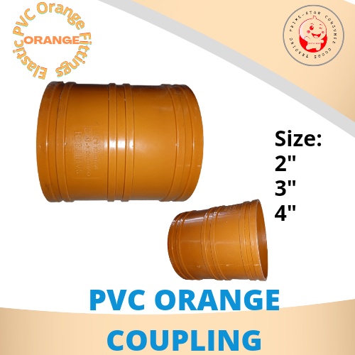 PVC Sanitech Orange Coupling (2", 3", 4") | Shopee Philippines