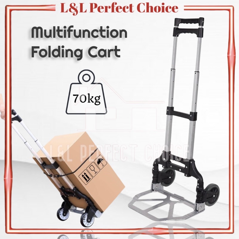 Mini Multi-Functional Foldable Trolley Shopping Cart Folding Metal ...