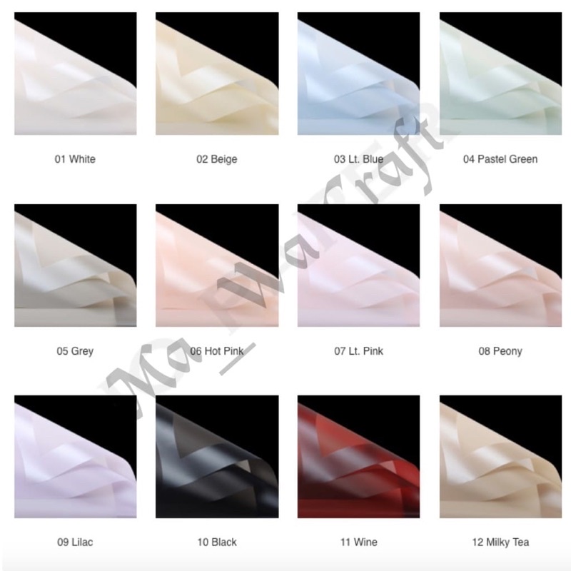 Cellophane flower paper (1 PACK = 20 SHEETS)l flower wrapping | Shopee ...