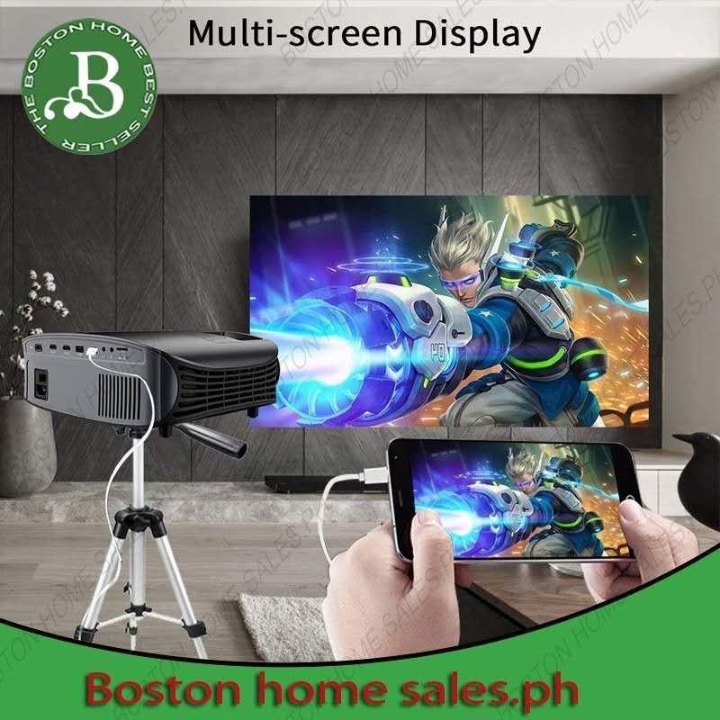 YG600 Portable Projector Mini Full HD 1080P 3000 Lumens Multimedia ...