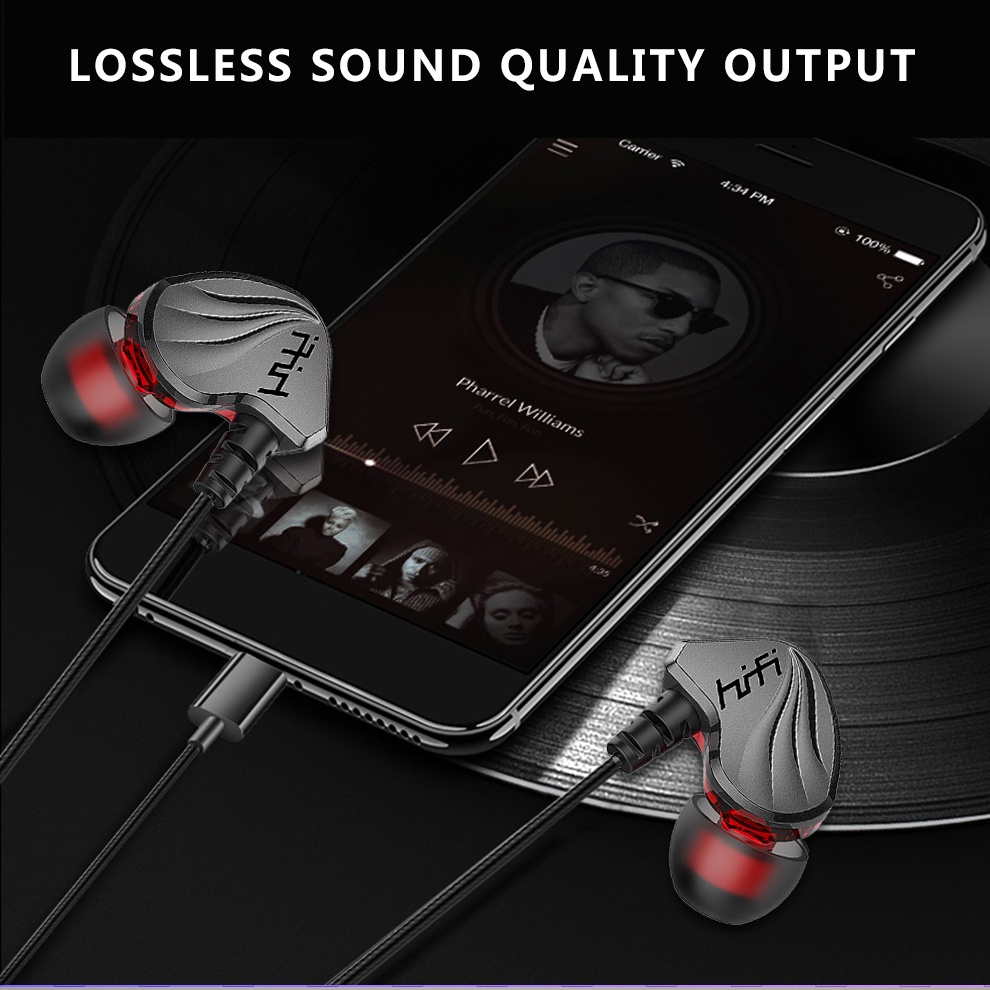 Zeus 6D Surround Sound Bass Earphones W/ Microphone Noise Cancelling ...