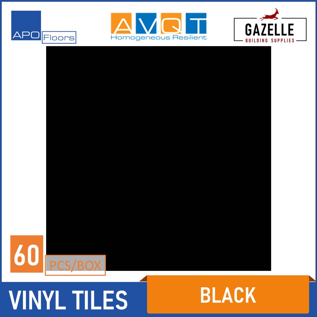 Apo Floor Vinyl Tiles AVQT (18 Colors Available) 1.3mm 60pcs / Box 11 ...