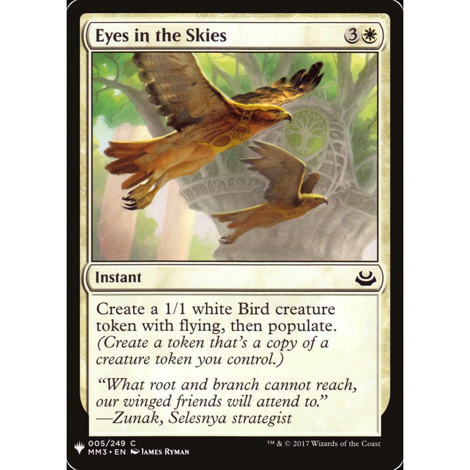 Magic the Gathering - Eyes in the Skies - MTG White - MB1 - NM | Shopee ...