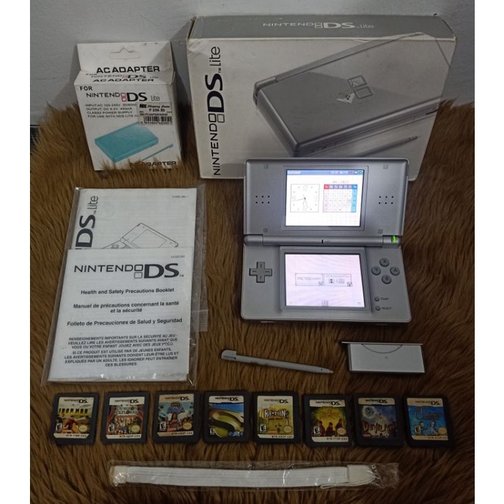 Nintendo DS Lite Complete Set with x8 DS Games Cartridge | Shopee ...