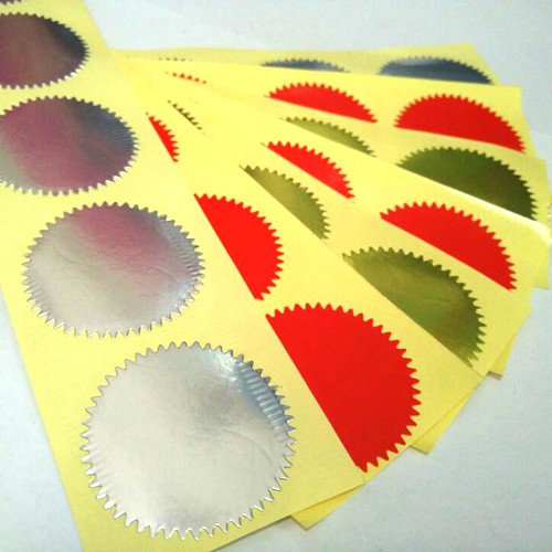 Golden Silver Foil Seal Sticker For Dry Embosser Seal Stamp Gear Seal ...