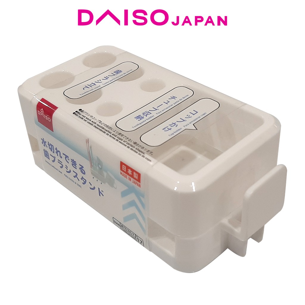 Daiso White Toothbrush Stand Drainer | Shopee Philippines