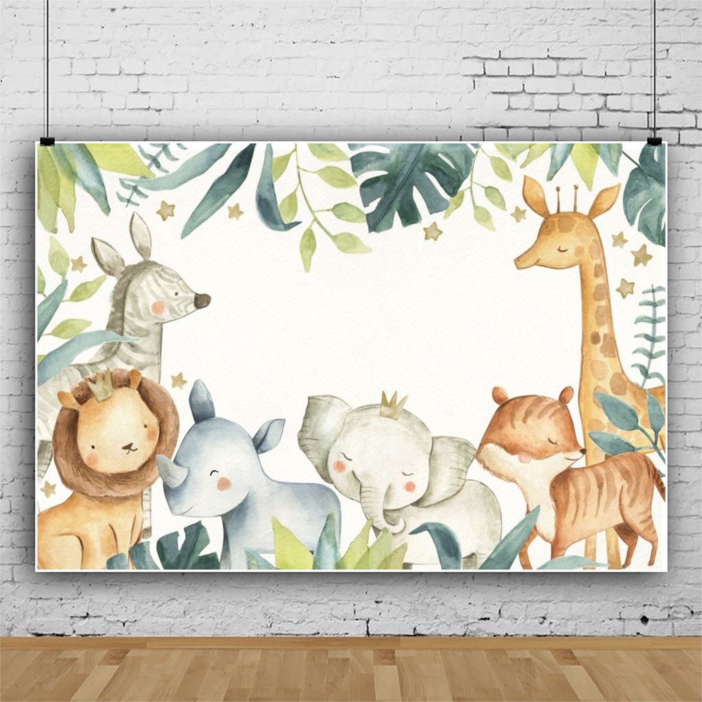 Wild Animal Theme Backdrop for Photo Studio Wild Animal Jungle Tropical ...