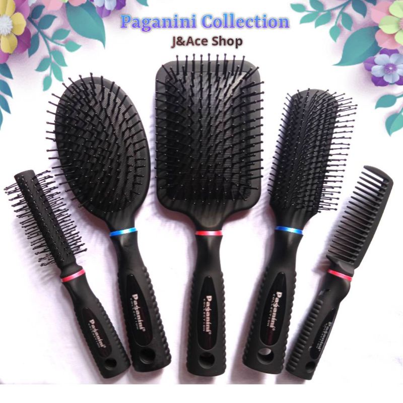 [JAS] Series Matte Hair Brush Paganini Brand Paddle Oval Cushion Round ...