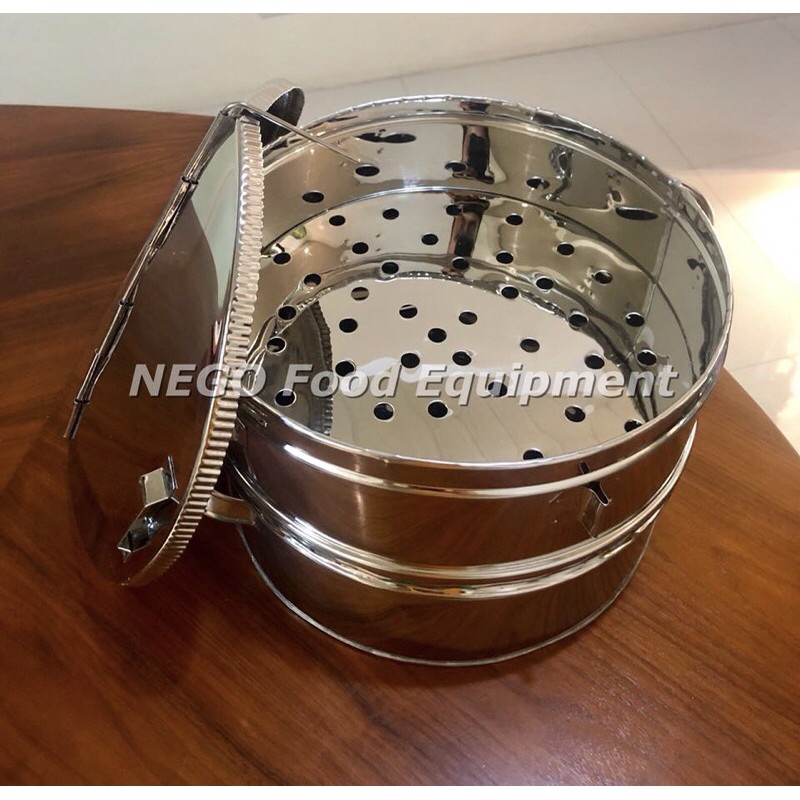 Round Steamer Siomai Siopao Steamer 18-21 inches 2 Layers | Shopee ...